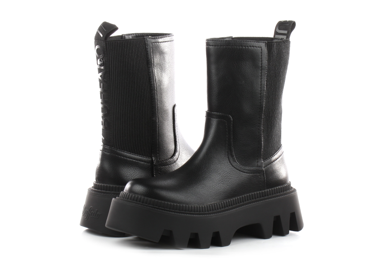 Buffalo Chelsea - Flora Chelsea Hi - 1220023-BLK - Office Shoes ...